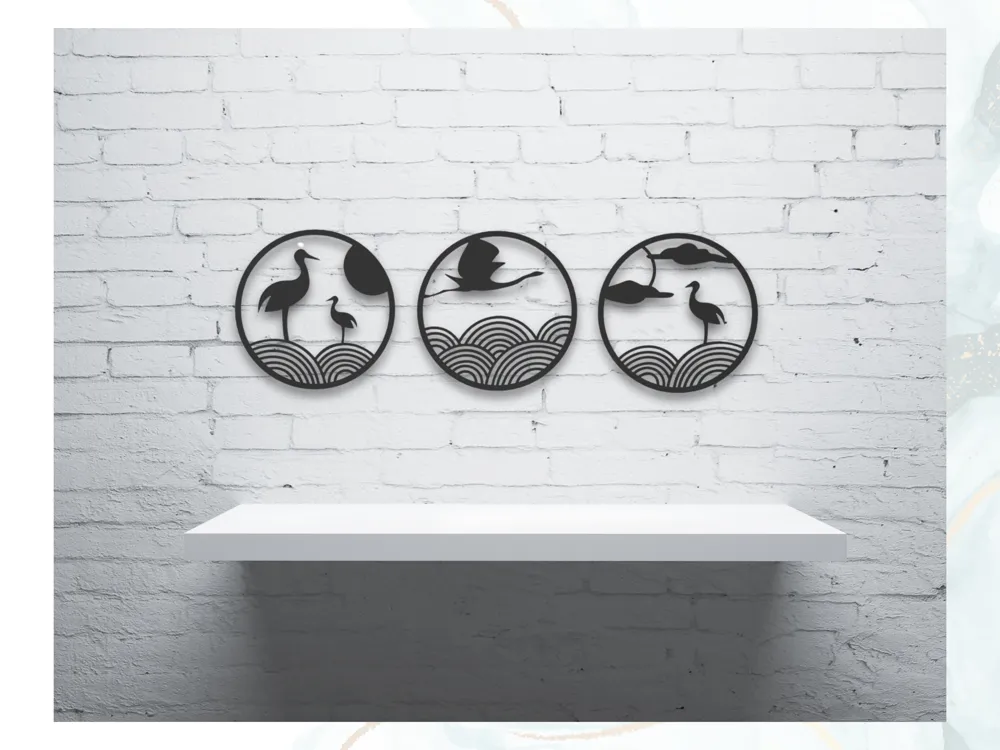 Wall Art - triple piece sets by MIPI3D MakerWorld: Download Free 3D Models