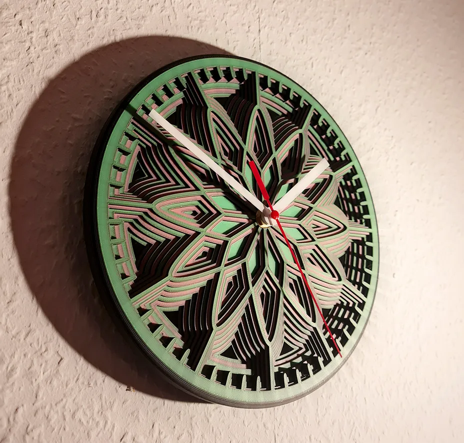 Relief Clock by THS Arts and crafts - MakerWorld