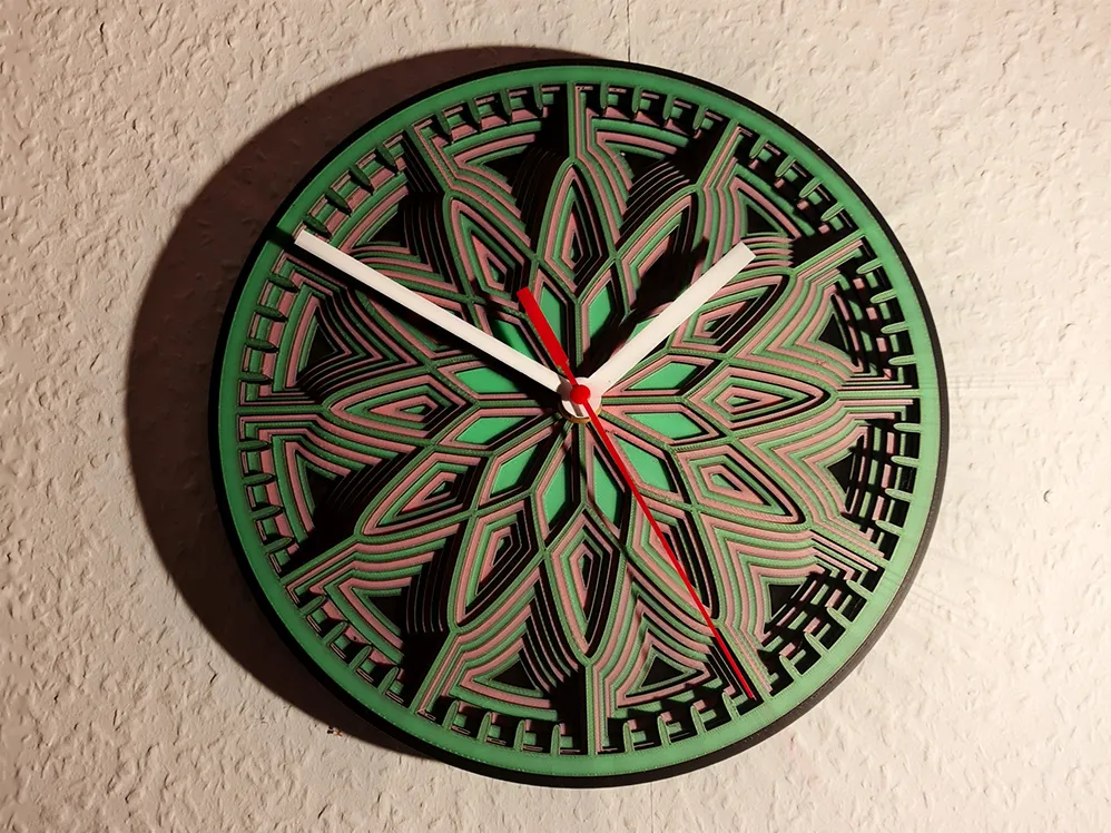 Relief Clock by THS Arts and crafts - MakerWorld