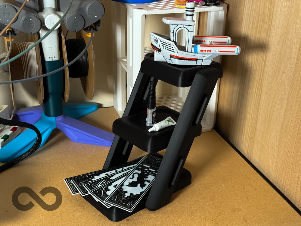 Floating Angled Shelves Display by Eternity Labs MakerWorld: Download ...