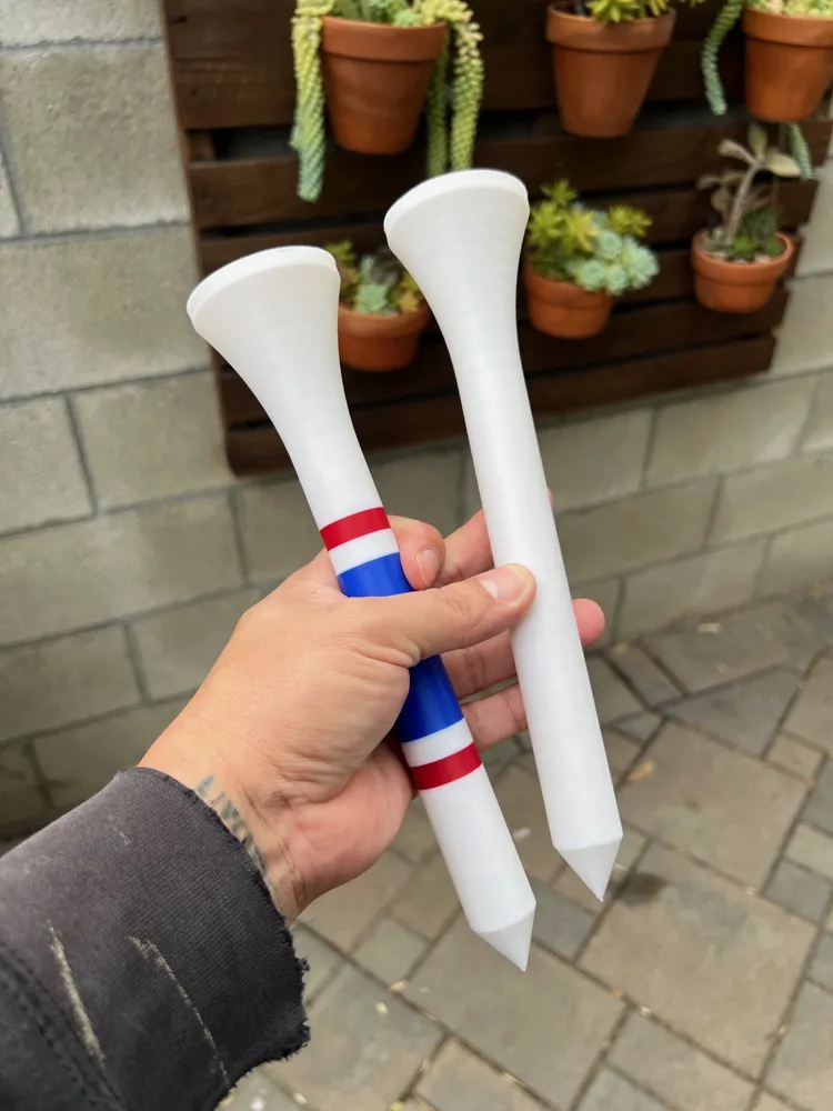 Giant Golf Tee for Tee Flip - Free 3D Print Model - MakerWorld
