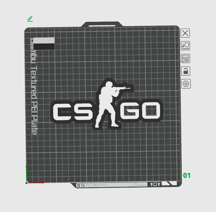 CSGO Logo by NFORCE3D MakerWorld: Download Free 3D Models