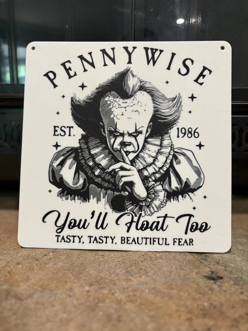 Pennywise Wall Decor Sign by Larry Swope MakerWorld: Download Free 3D ...