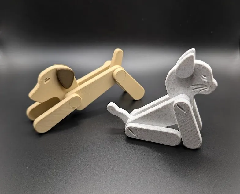 Poseable Toy Animals (No AMS) - Free 3D Print Model - MakerWorld