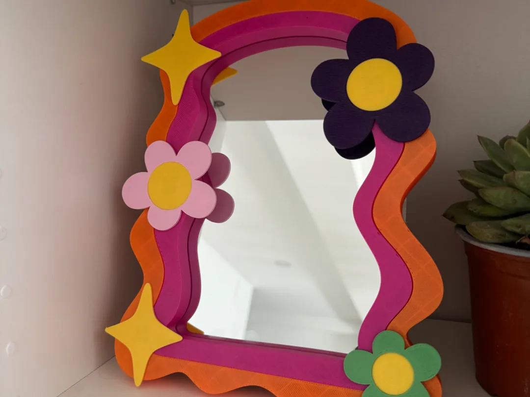 Flower and Star Frame (Modular & Customizable) - Free 3D Print Model ...