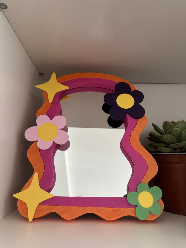 Flower and Star Frame (Modular & Customizable) - Free 3D Print Model ...