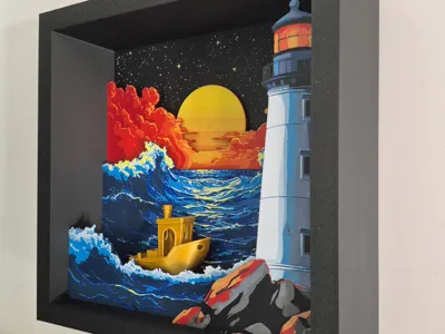 The Old Benchy and The Sea by Bedlam Threadz MakerWorld: Download Free ...