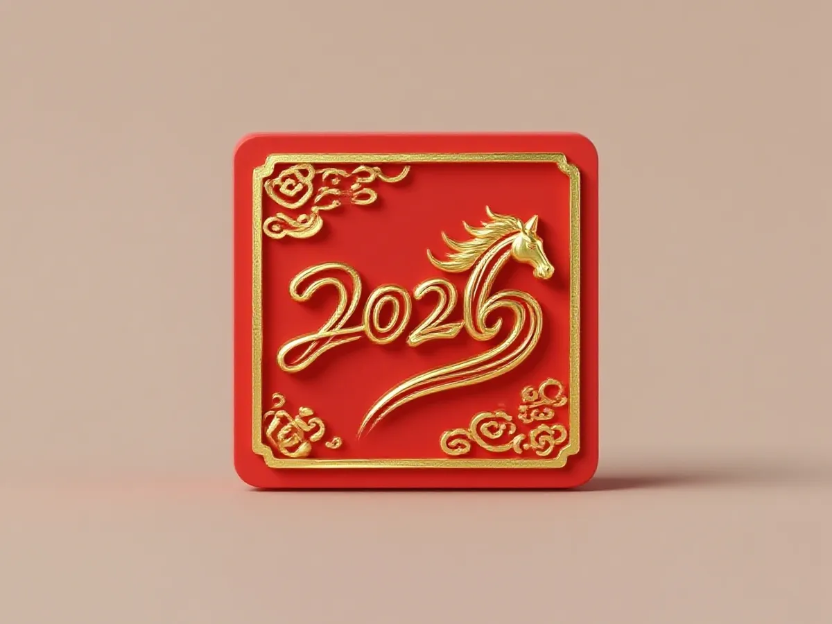 Relieve del Año del Caballo 2026 - Año Nuevo Chino Lunar del Caballo ...