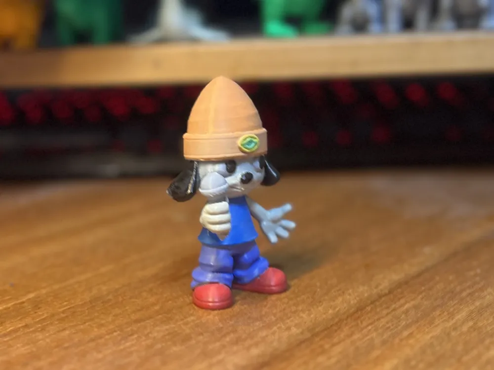 可爱的帕拉帕（来自PaRappa the Rapper） - 免费 3D 打印模型 - MakerWorld