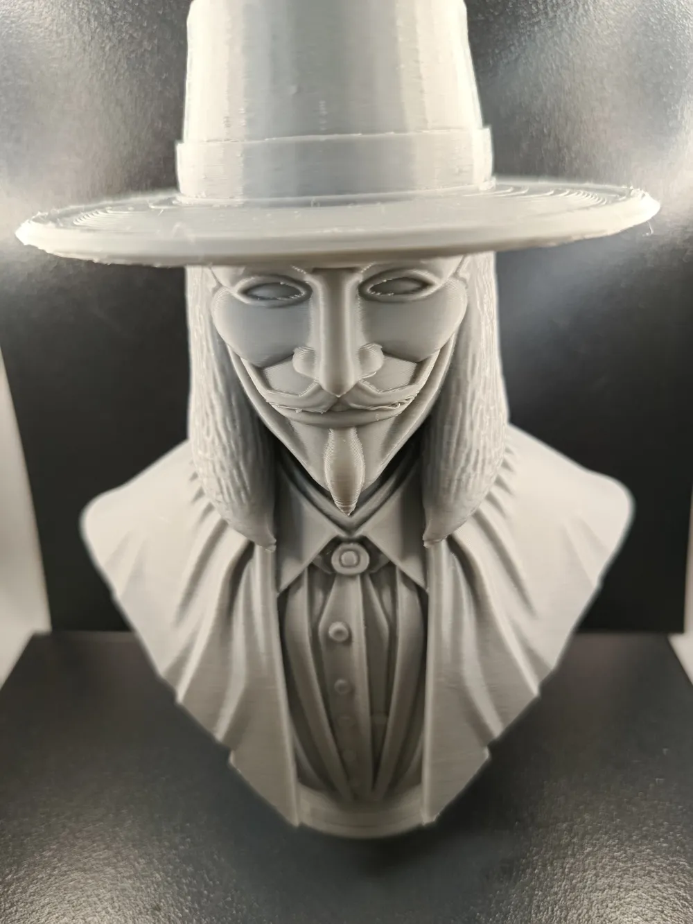 V for Vendetta mask cape bust by Neoflix3d MakerWorld: Download Free 3D ...
