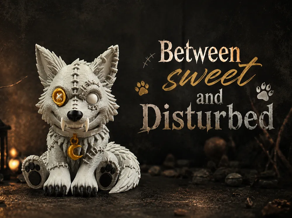 HORROR WOLF - Between Sweet and Disturbed - Free 3D Print Model ...
