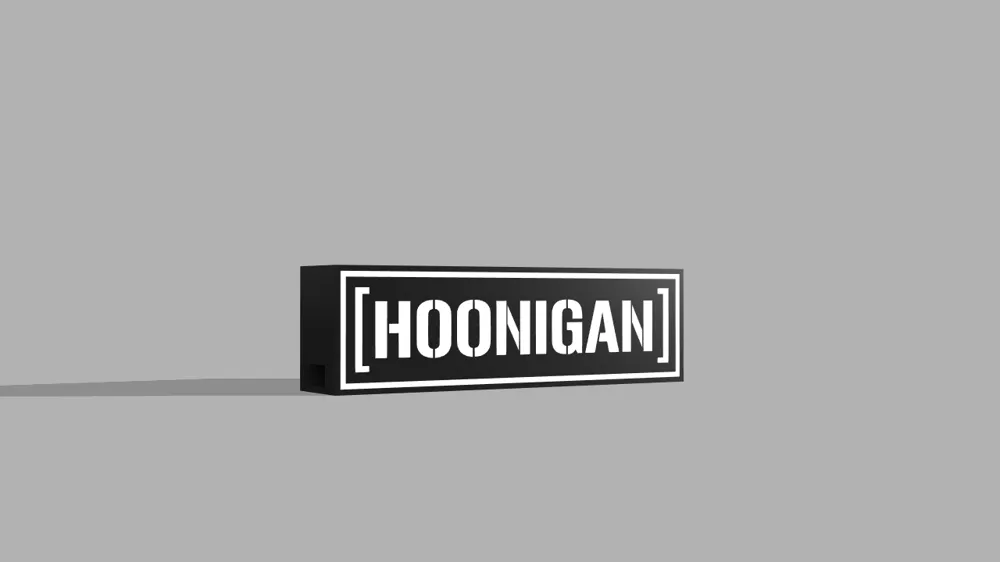 Hoonigan logo - LED Lightbox by Foggys Crafts - MakerWorld
