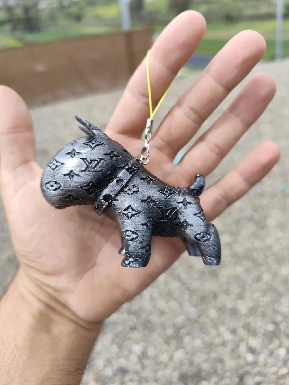 Chaveiro Louis Vuitton Bull Terrier - Modelo gratuito para impressão 3D ...