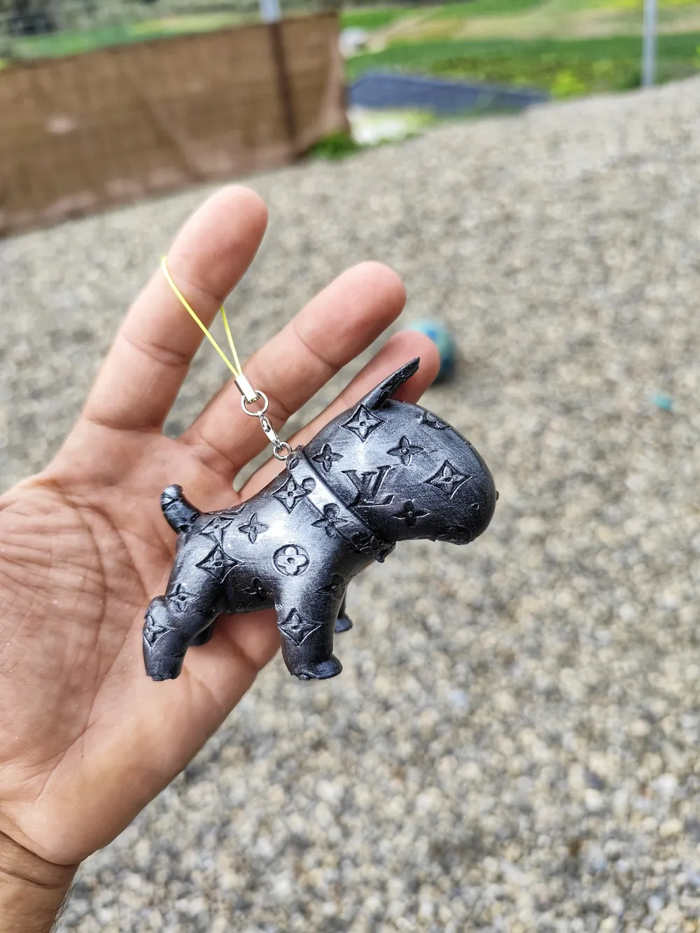 Louis Vuitton Bull Terrier Keychain - Free 3D Print Model - MakerWorld