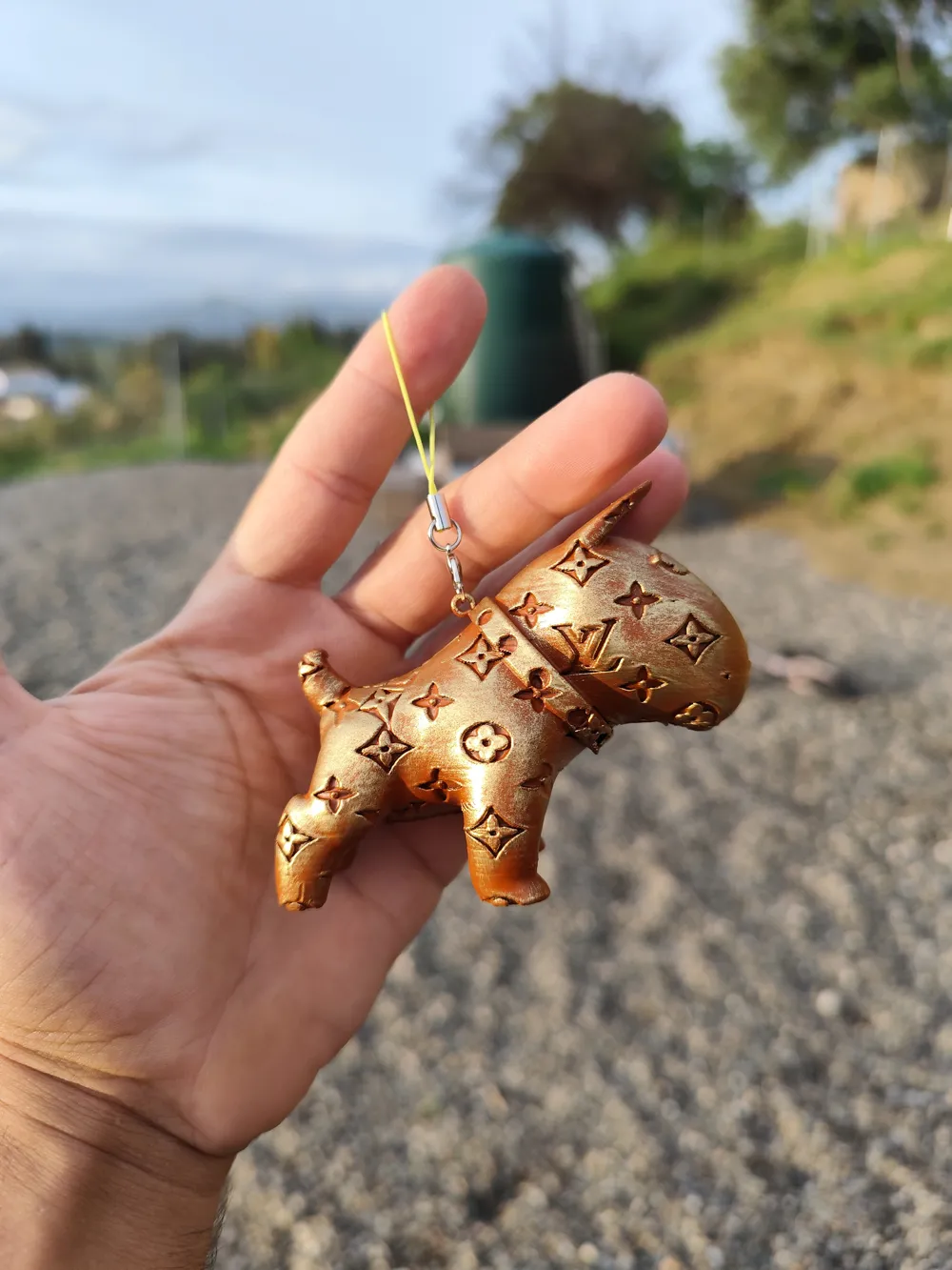 Chaveiro Louis Vuitton Bull Terrier - Modelo gratuito para impressão 3D ...