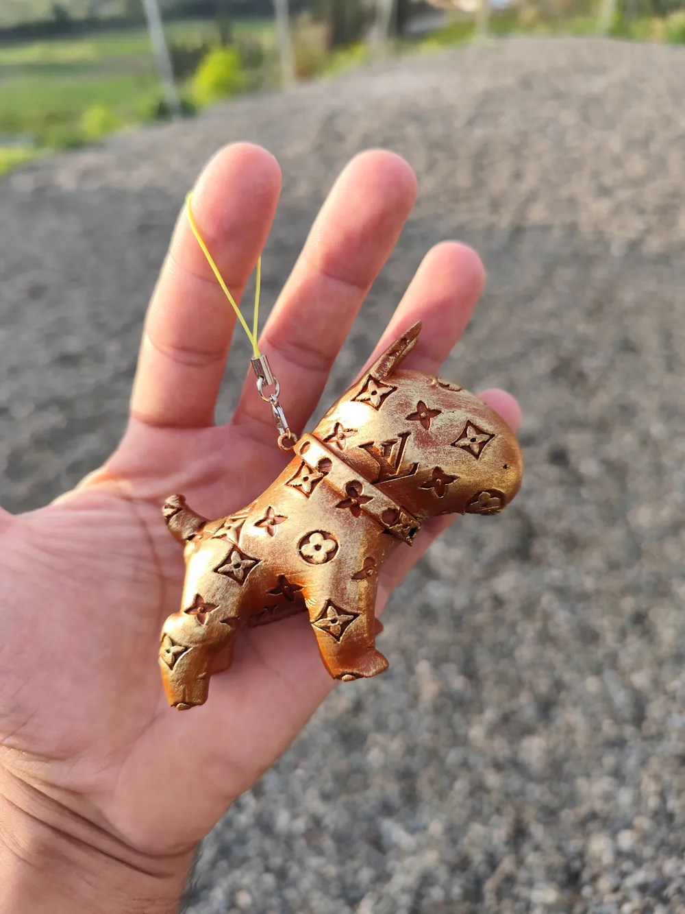 Chaveiro Louis Vuitton Bull Terrier - Modelo gratuito para impressão 3D ...