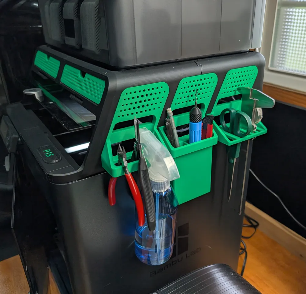 AMS Riser Side Panel Accessory Holders - Free 3D Print Model - MakerWorld