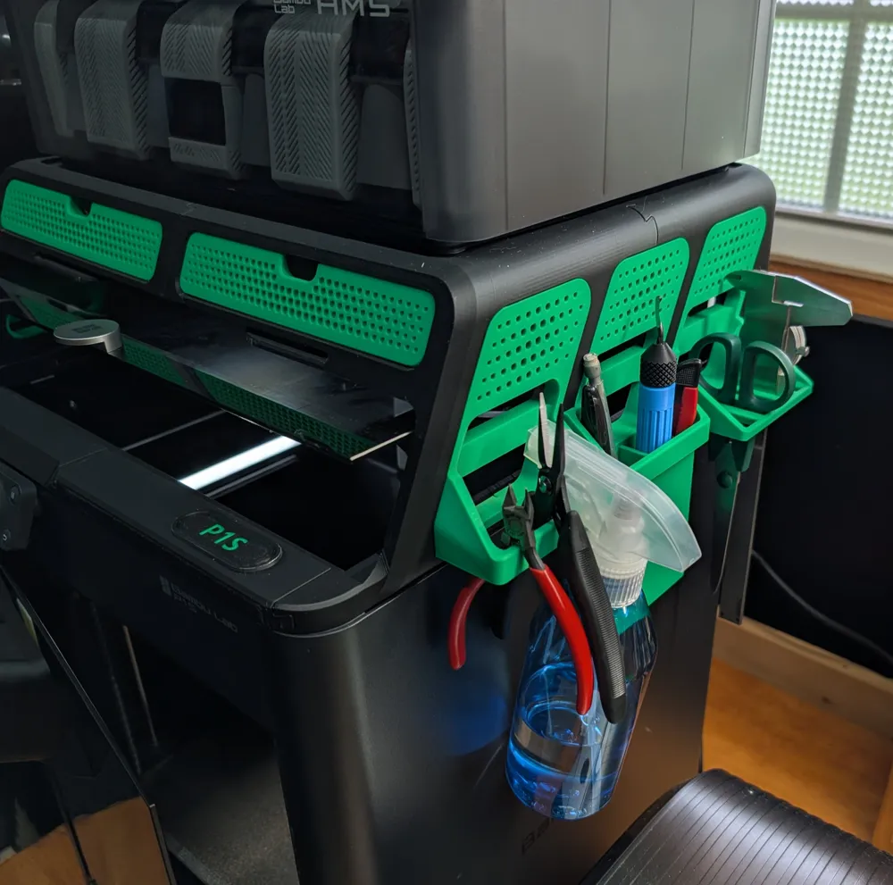 AMS Riser Side Panel Accessory Holders - Free 3D Print Model - MakerWorld