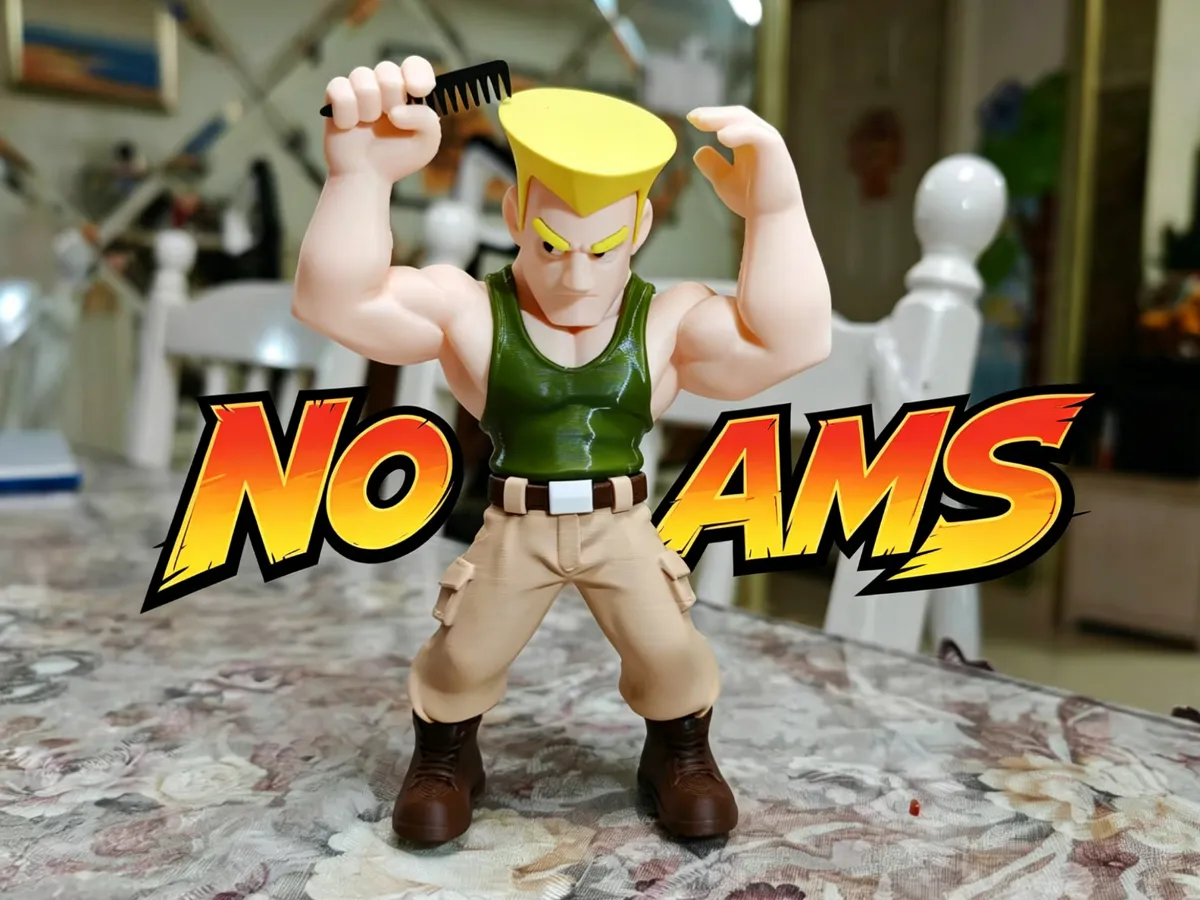 Chibi Street Fighter Guile Multi-part print (no AMS required) - Free 3D ...