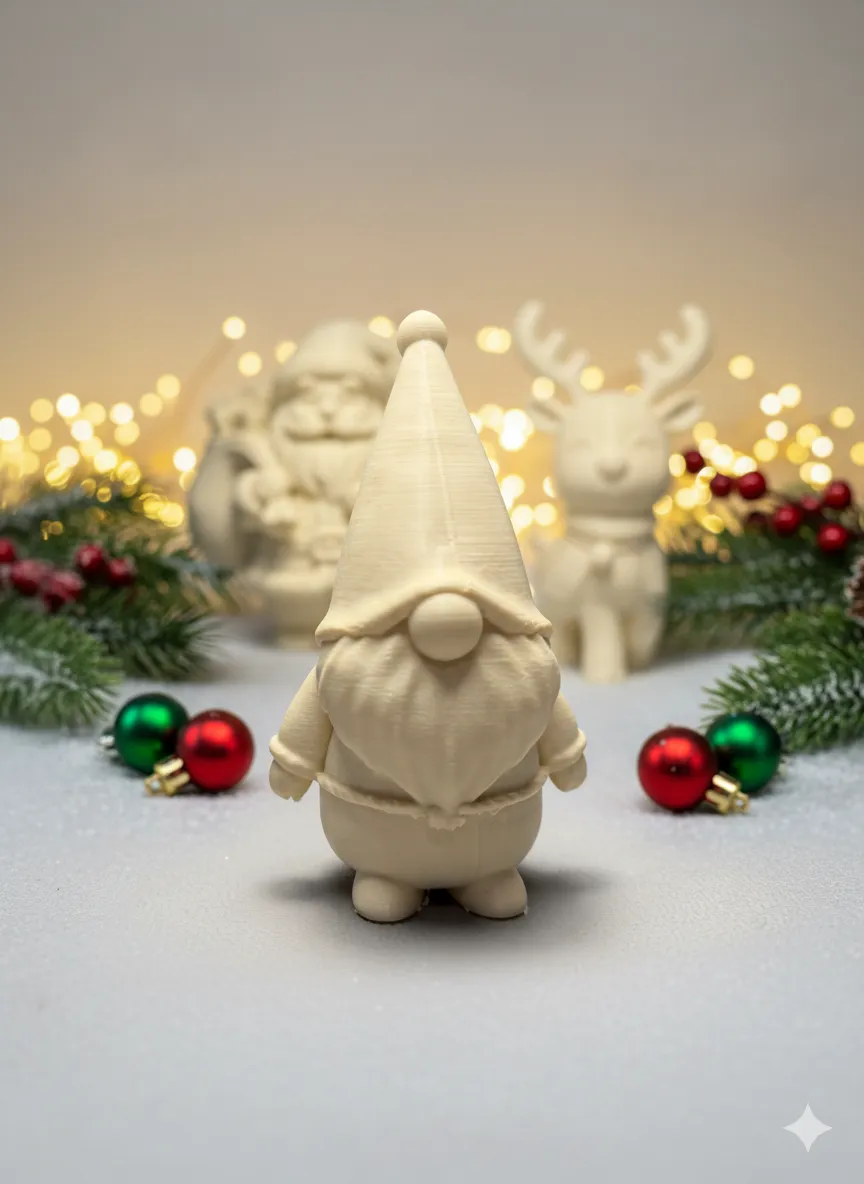 The Grumpy Christmas Gnome - Free 3D Print Model - MakerWorld