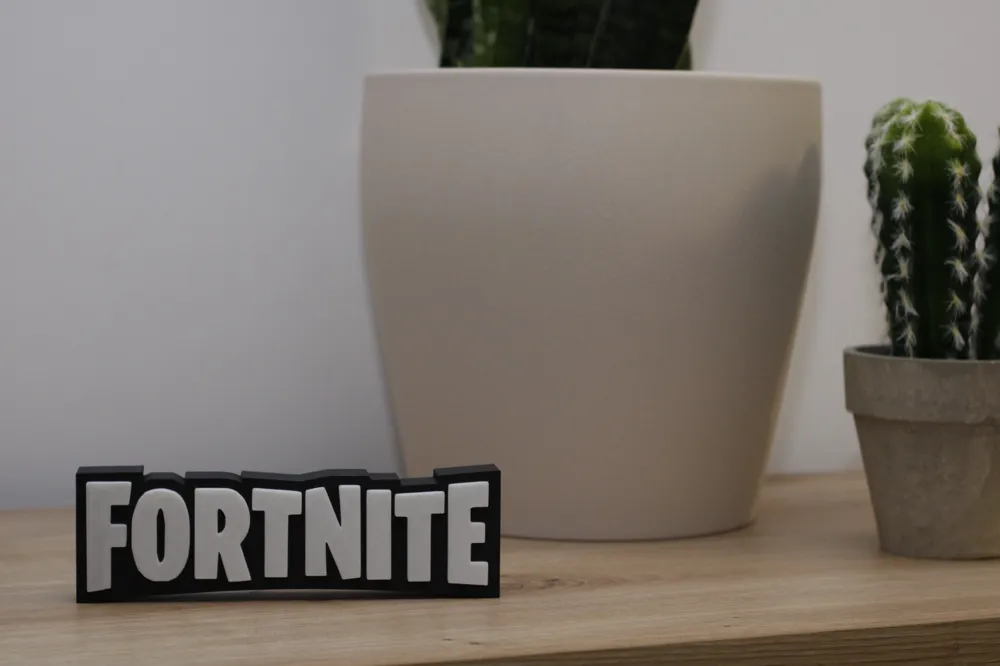 FORTNITE logo/sign no AMS & AMS - Free 3D Print Model - MakerWorld