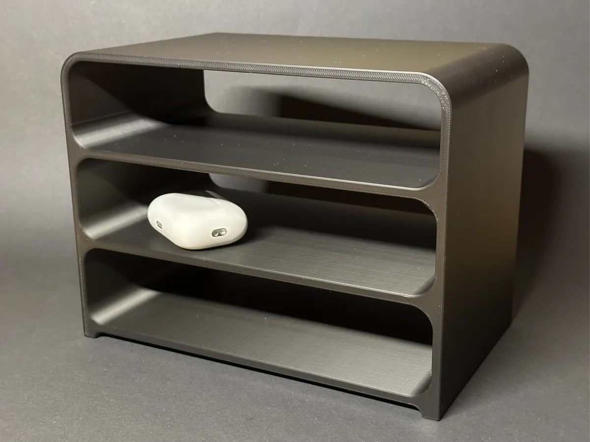 Desk Organizer Shelf | Small 3 Tier Storage - Free 3D Print Model ...