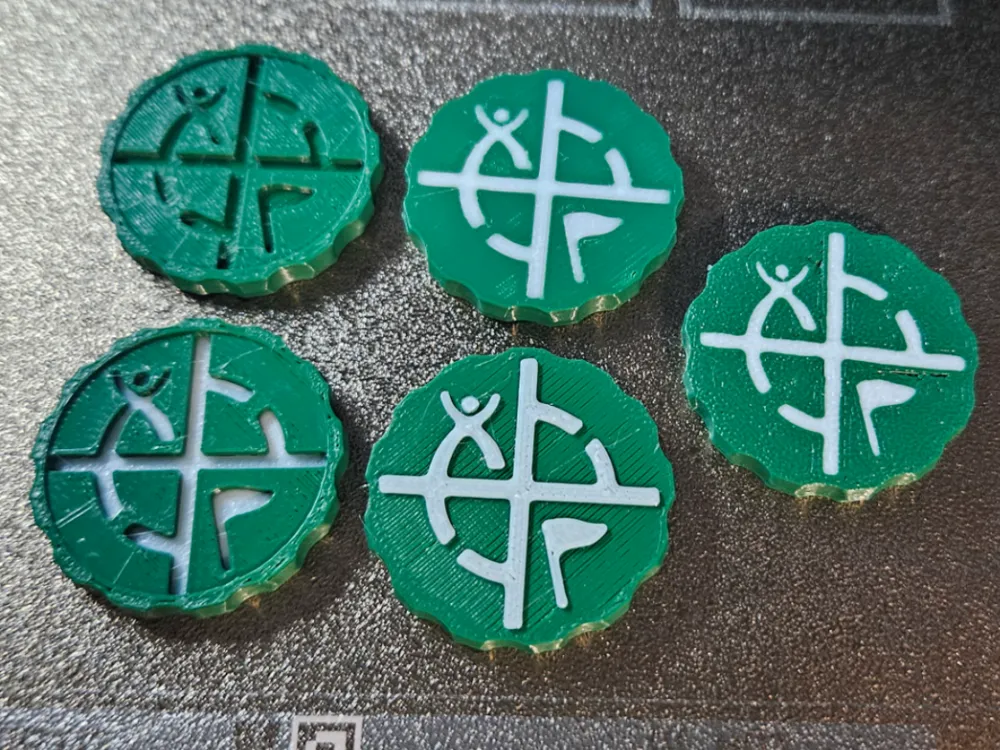 Geocaching coins, aka geocoins - 5 ways by CheeseMcGee - MakerWorld