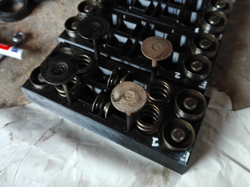 Nissan valve train organizer - Free 3D Print Model - MakerWorld