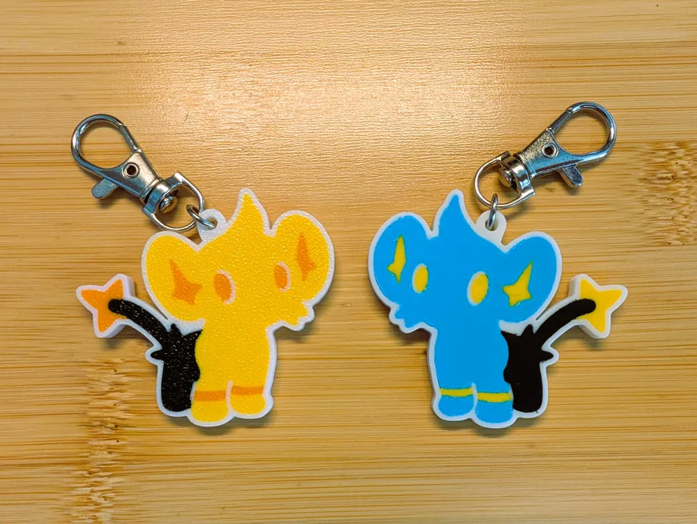 Shinx Pokemon Keychain (AMS Minimalist Art) - Free 3D Print Model ...