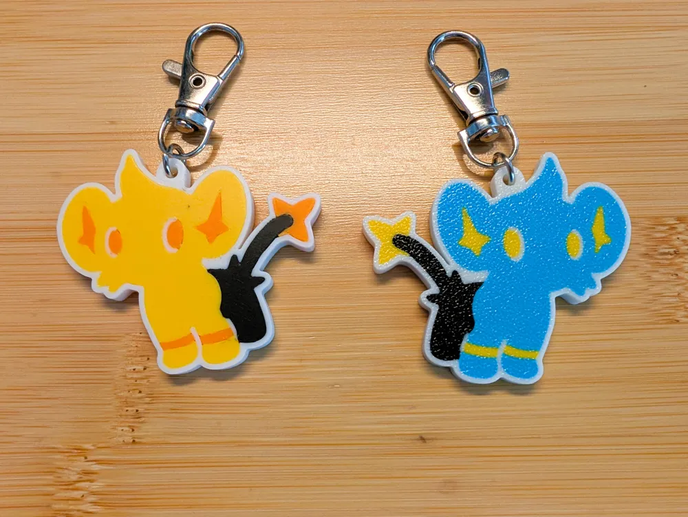Shinx Pokemon Keychain (AMS Minimalist Art) - Free 3D Print Model ...