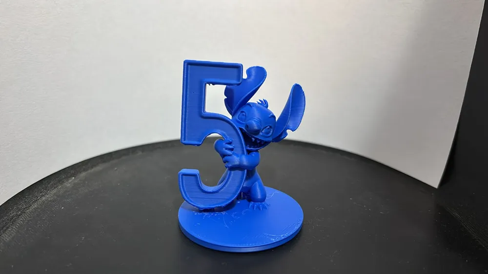 Stitch Age 5 / Birthday Topper by orenlibane MakerWorld: Download Free ...