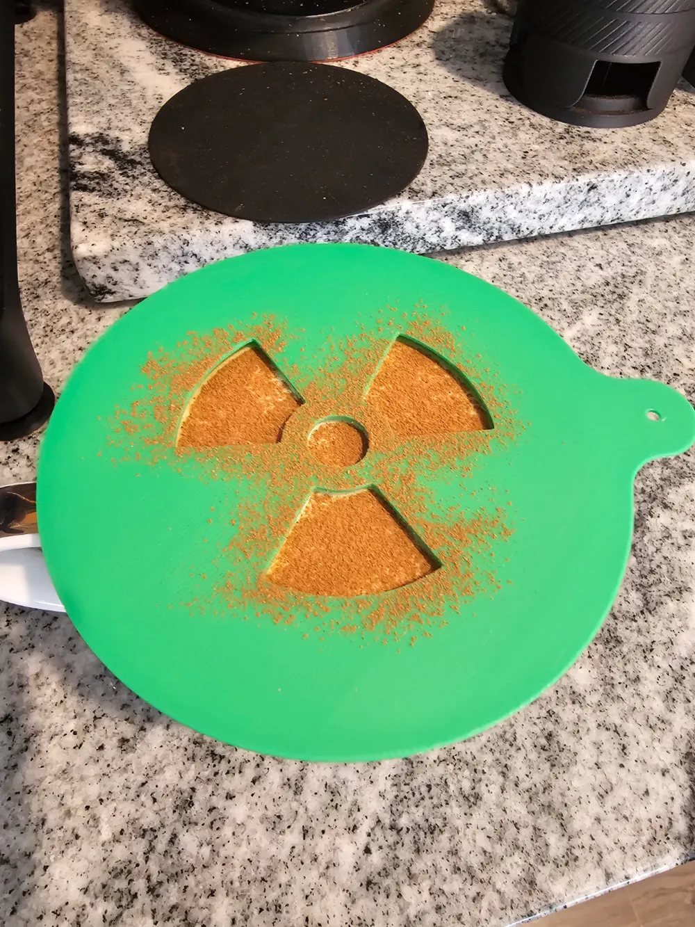 Perfect Radioactive Latte Art Stencil - Free 3D Print Model - MakerWorld