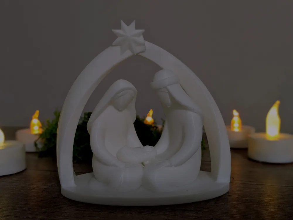 Minimalist Modern Nativity Scene - Free 3D Print Model - MakerWorld
