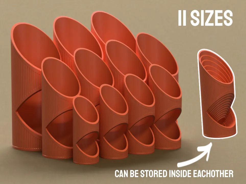 Pipe Insulation (Lagging) Cutting Tool – 11 Sizes - Free 3D Print Model ...