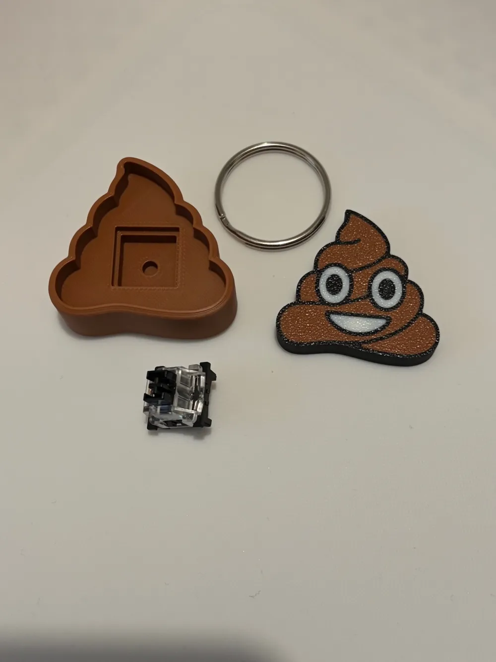 Poop Clicker - MX switch - Free 3D Print Model - MakerWorld