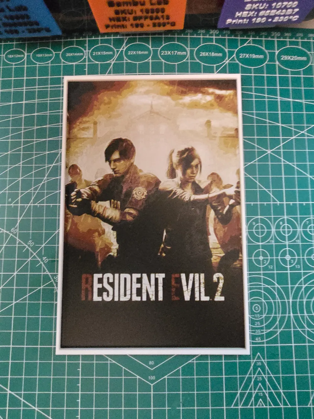 Resident Evil 2 Poster - Hueforge Art by Lumpy3D - MakerWorld