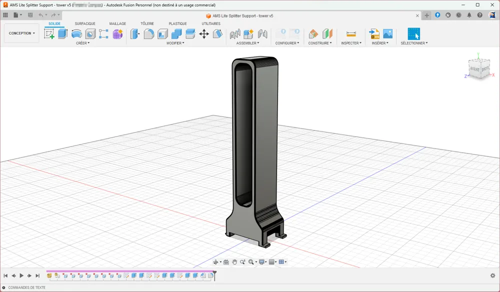 AMS Lite Splitter Holder and Support - Fixed Tower Remixed by Fred C ...