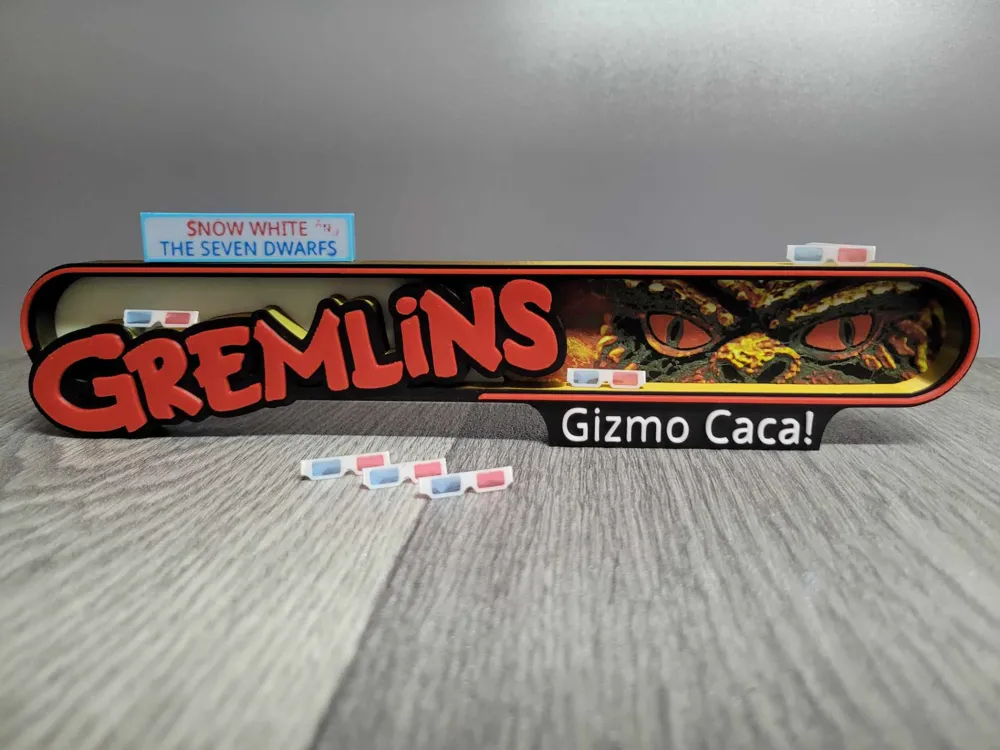 Gremlins movie logo sign - Free 3D Print Model - MakerWorld