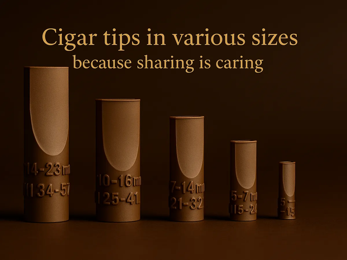 Four Cigar Tips for Multiple Sizes - Free 3D Print Model - MakerWorld