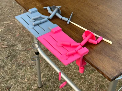 Bambu Man 3D Print Stick Fighter Toy by Camus MakerWorld: Download Free ...