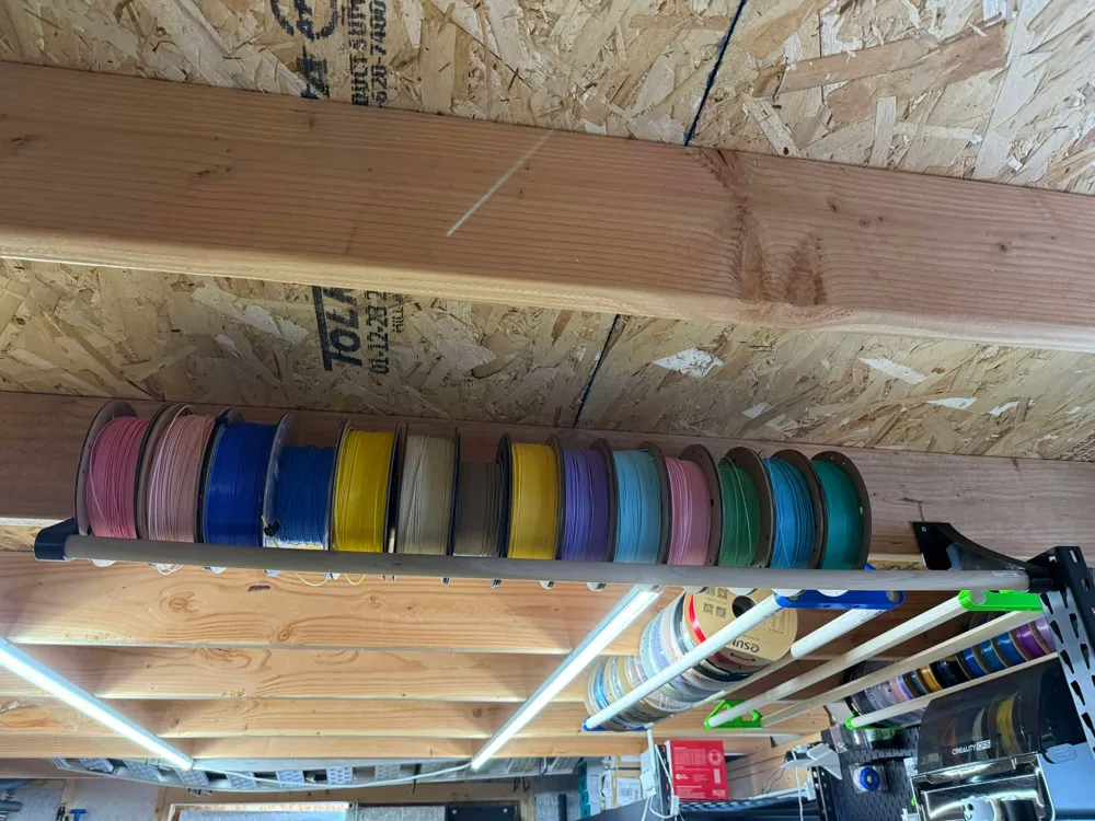 Filament Spool Ceiling Rack Bracket Mount Storage by Timinsk - MakerWorld