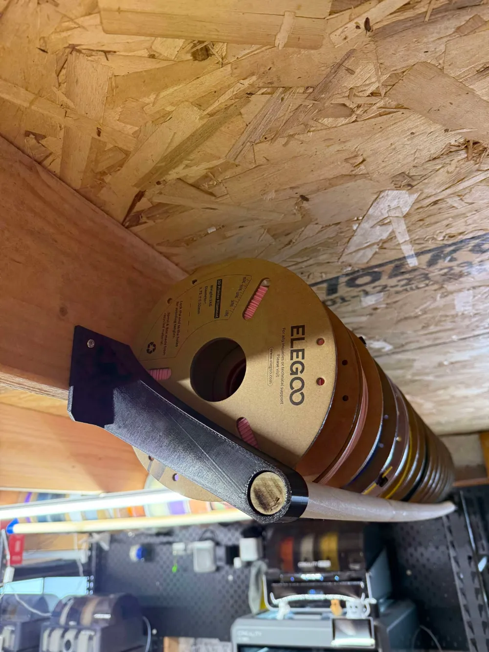 Filament Spool Ceiling Rack Bracket Mount Storage by Timinsk - MakerWorld