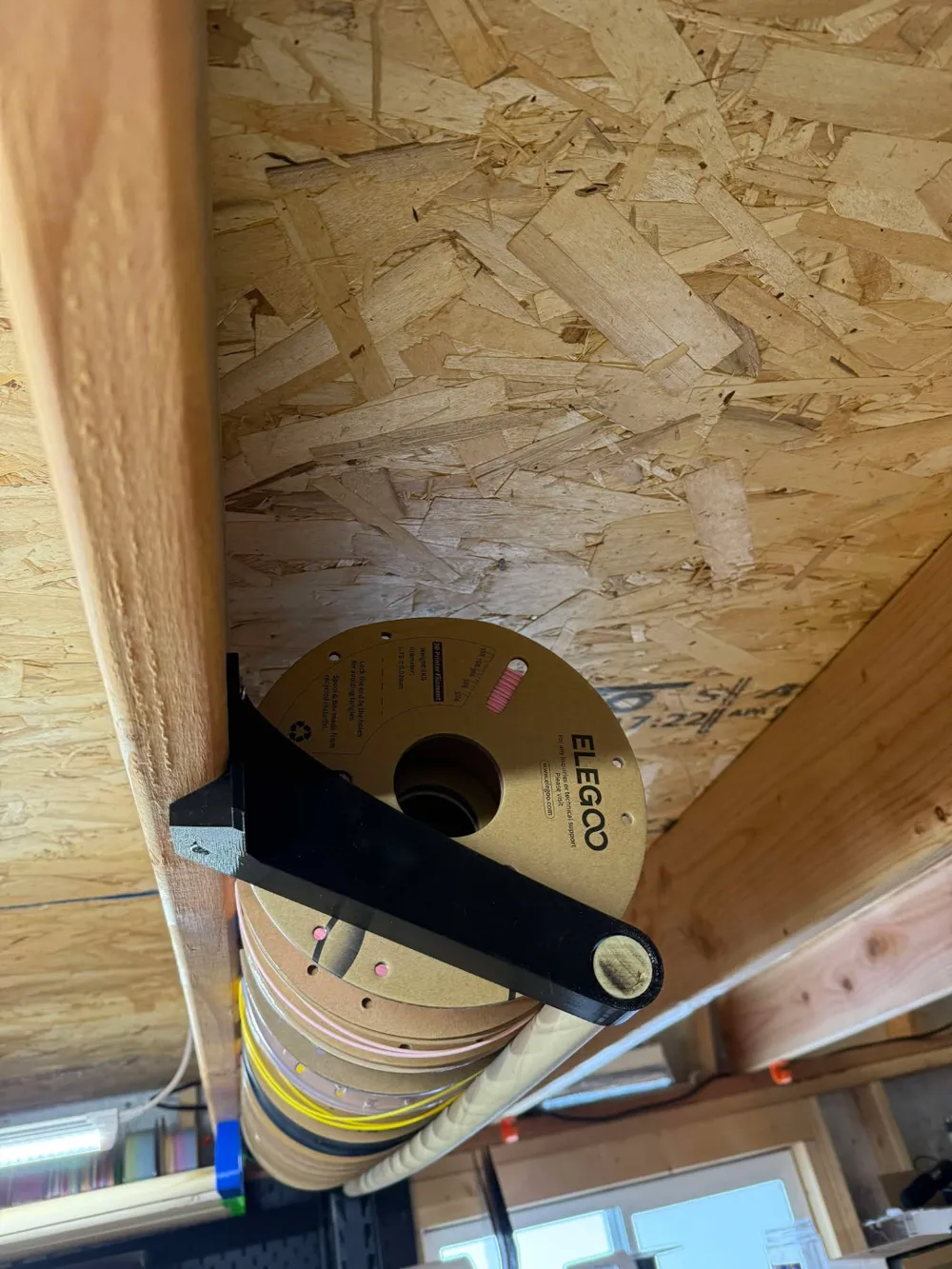 Filament Spool Ceiling Rack Bracket Mount Storage by Timinsk - MakerWorld