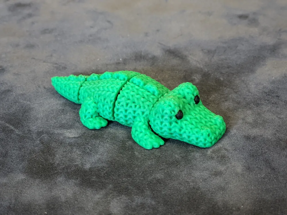 Crocodilo Articulado de Tricô por Smoggy3D MakerWorld: Baixe modelos 3D ...