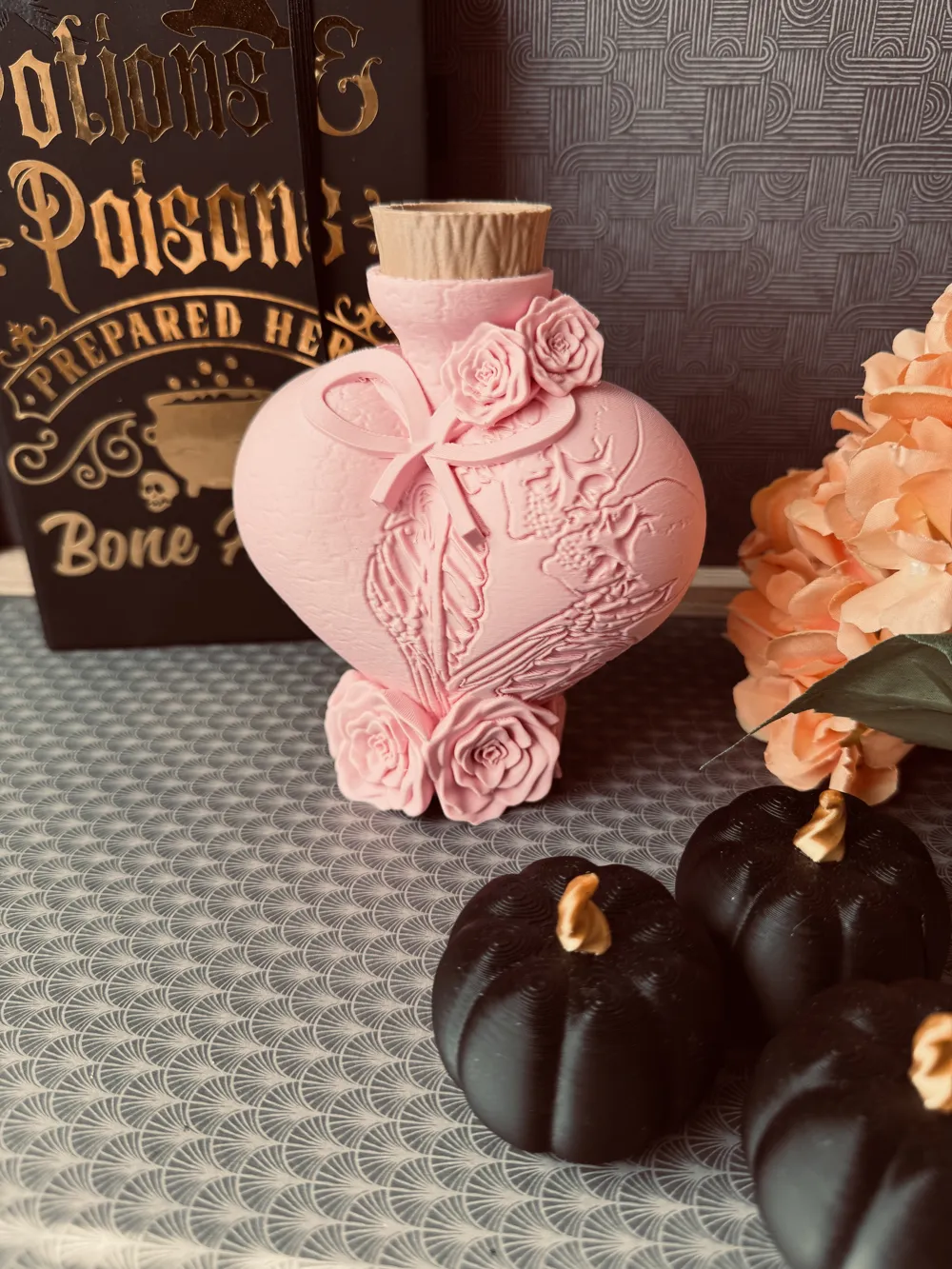 Rose Potion Bottle – Vase *LOVE* - Free 3D Print Model - MakerWorld
