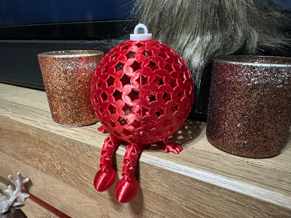 Articulated Christmas Balls with stars by fresh900120 - MakerWorld