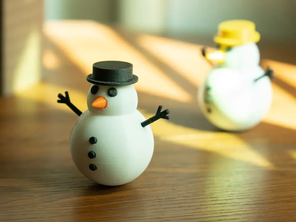 The Untippable Snowman (No AMS Required) by Fun3D Print - MakerWorld