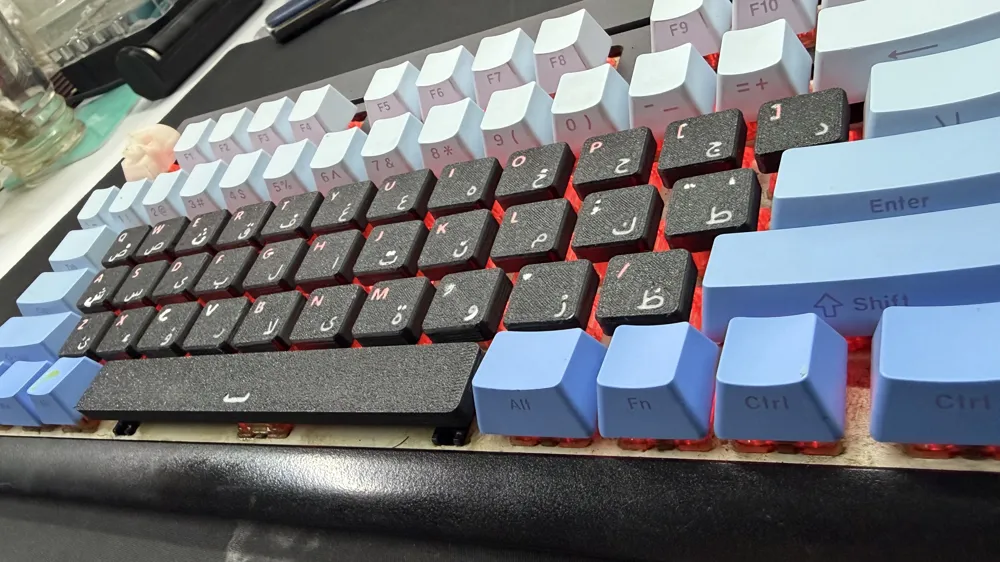 Arabic-English MX Keycaps - Free 3D Print Model - MakerWorld