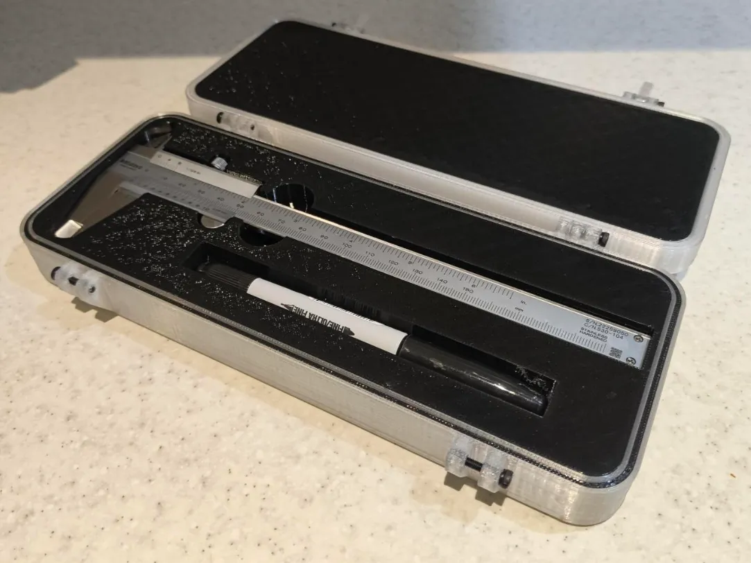 Mitutoyo Vernier Caliper case Over-Engineered - Free 3D Print Model ...