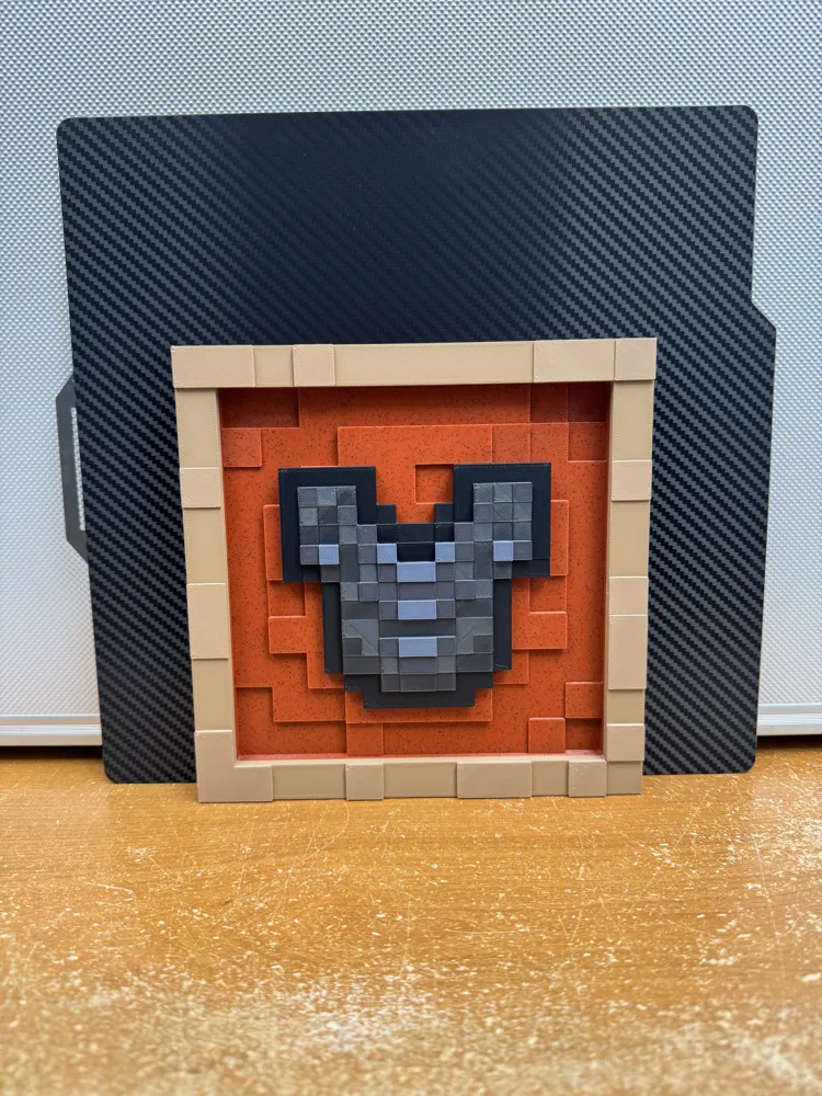 Netherite Chestplate - Minecraft Item Frame by jongoodfeller MakerWorld ...
